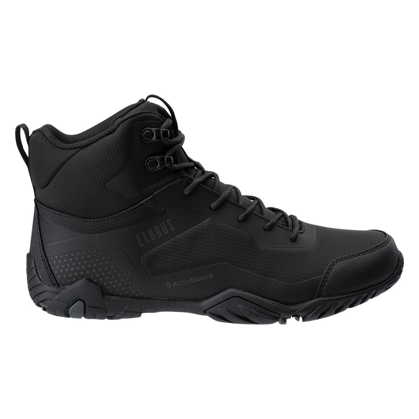 Mens Jefrey ActivGuard Mid Cut Hiking Boots (Black/Dark Grey) | Decathlon
