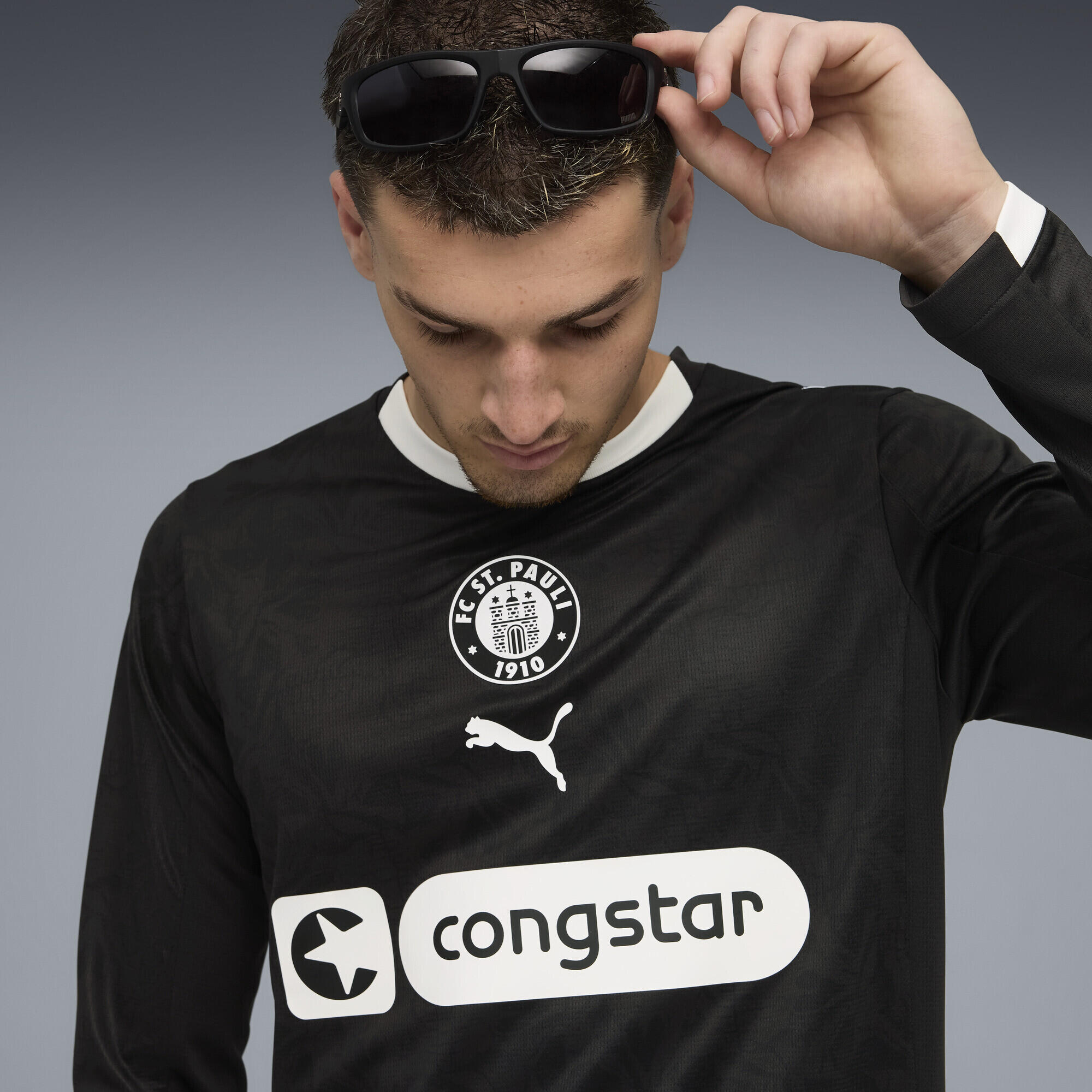 FC St. Pauli 25/26 Langarm-Ausweichtrikot Herren PUMA Black White PUMA ...