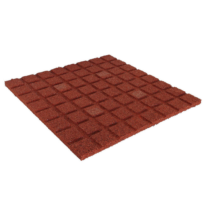 IVOL - Placă de cauciuc 20mm - 50x50 cm - Roșu | Decathlon
