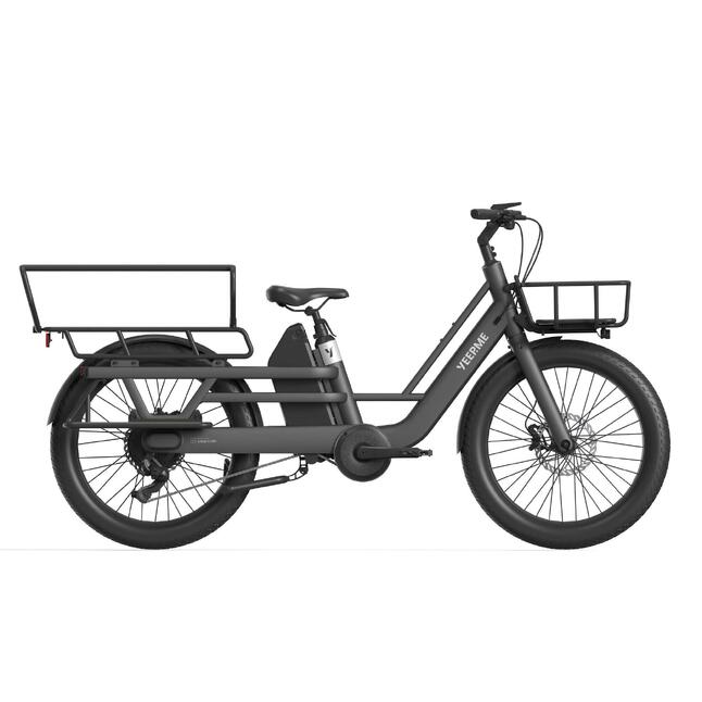 Vélo Cargo LongTail électrique YEEP.ME DAY CARGO 2 LR - Blanc 150Km ...