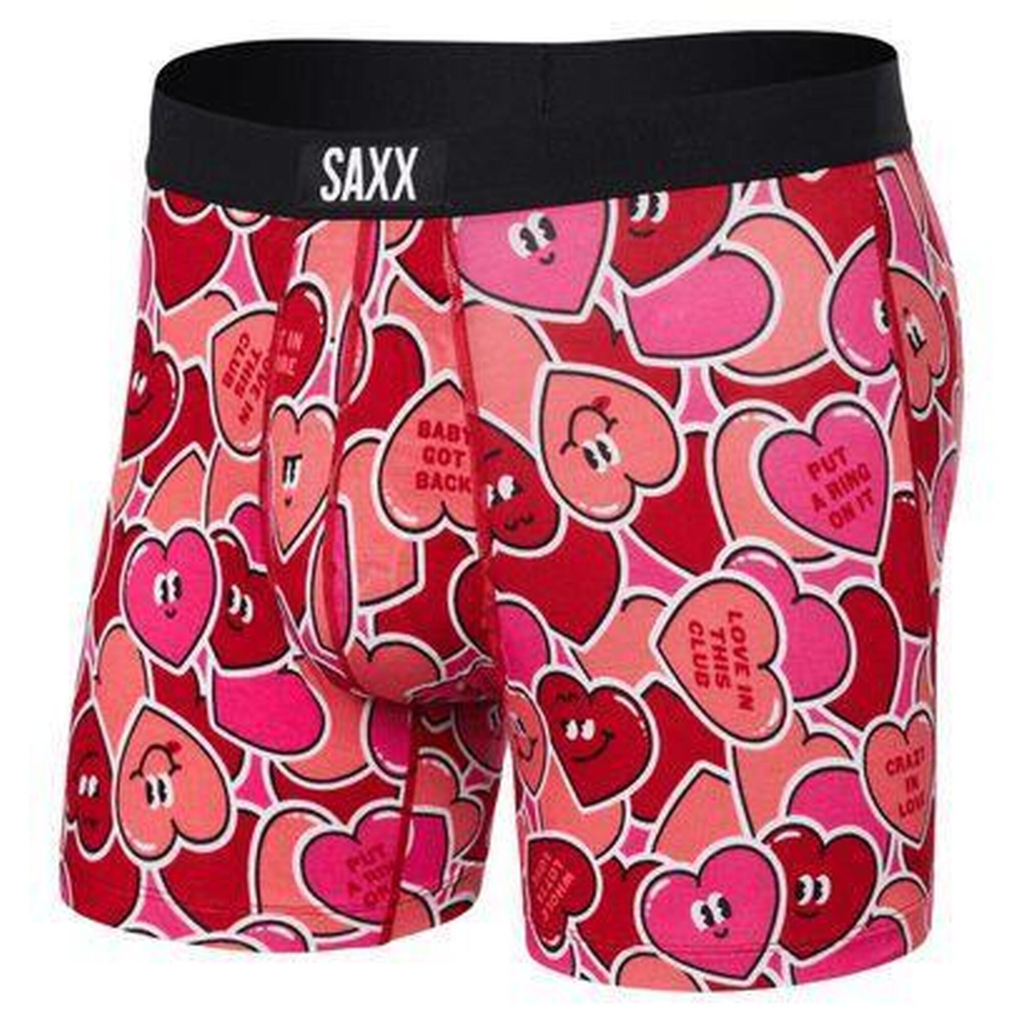Boxer Saxx Vibe Super Soft Whole Lotta Love Rouge Homme SAXX | Decathlon