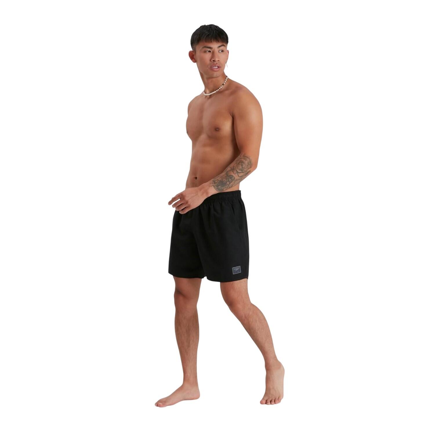 Mens Prime Leisure Swim Shorts (Black) | Decathlon