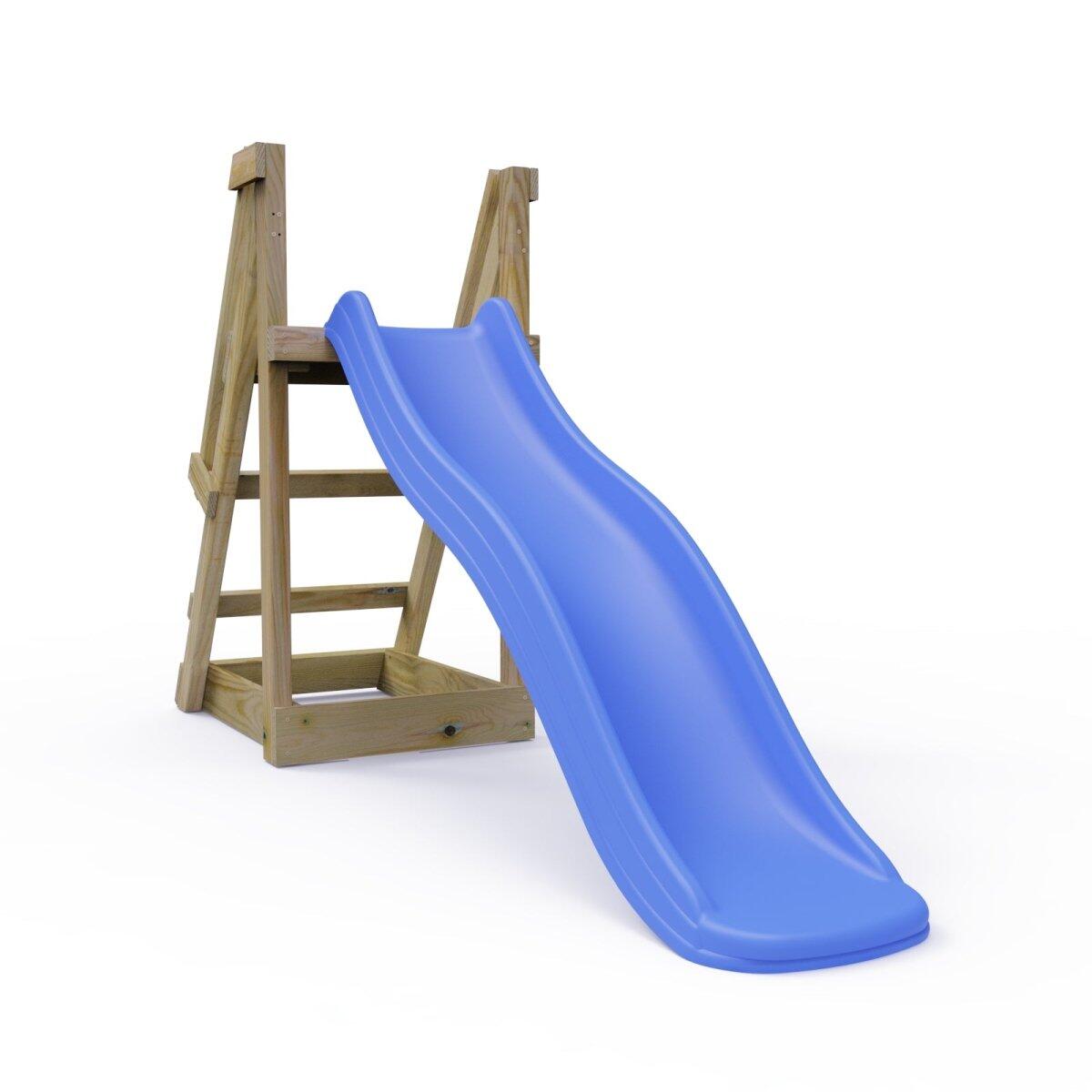Rebo Garden Wave Free Standing Water Slide with Wooden Platform - 6ft ...