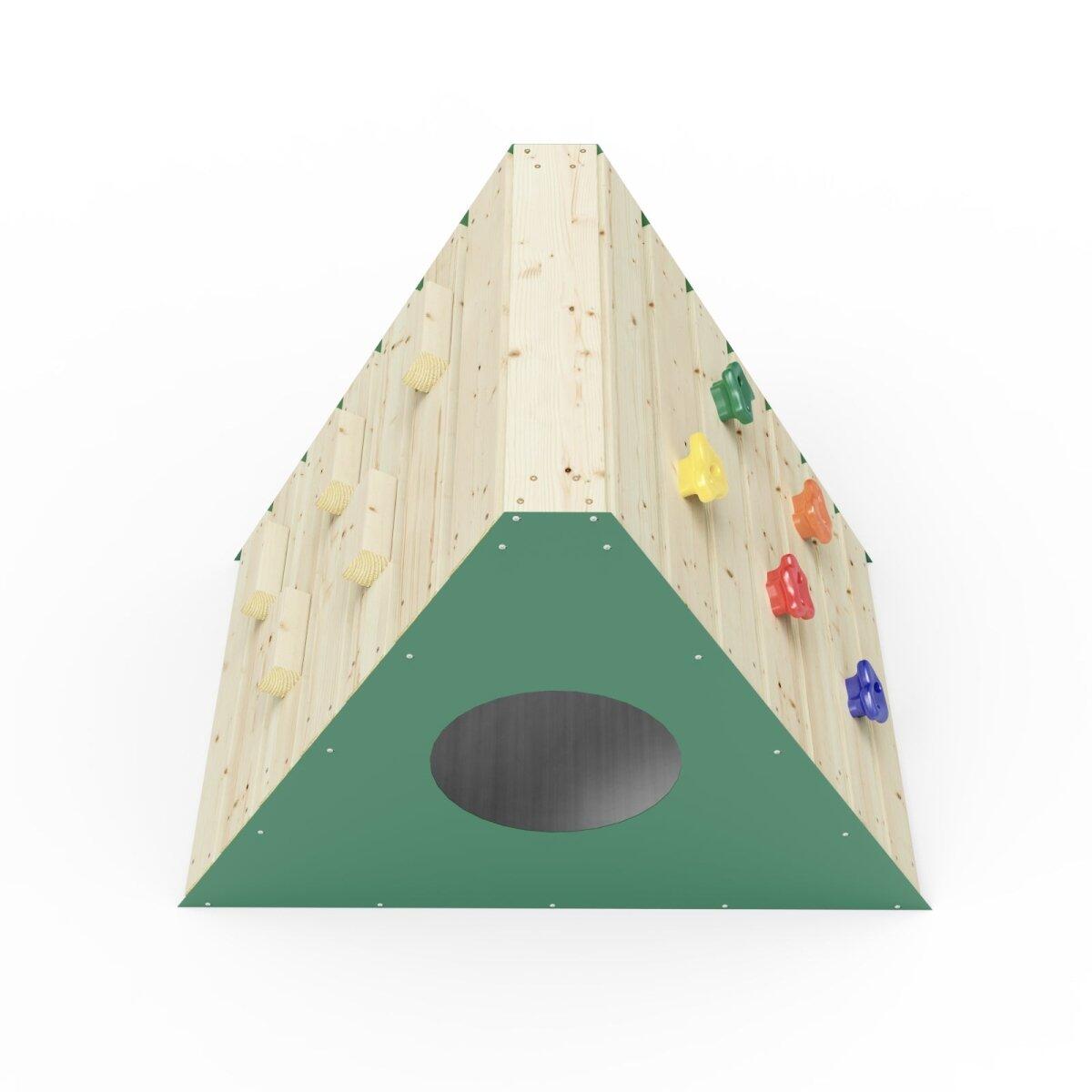Rebo Mini Wooden Climbing Pyramid Adventure Playset - Green OUTDOORTOYS ...
