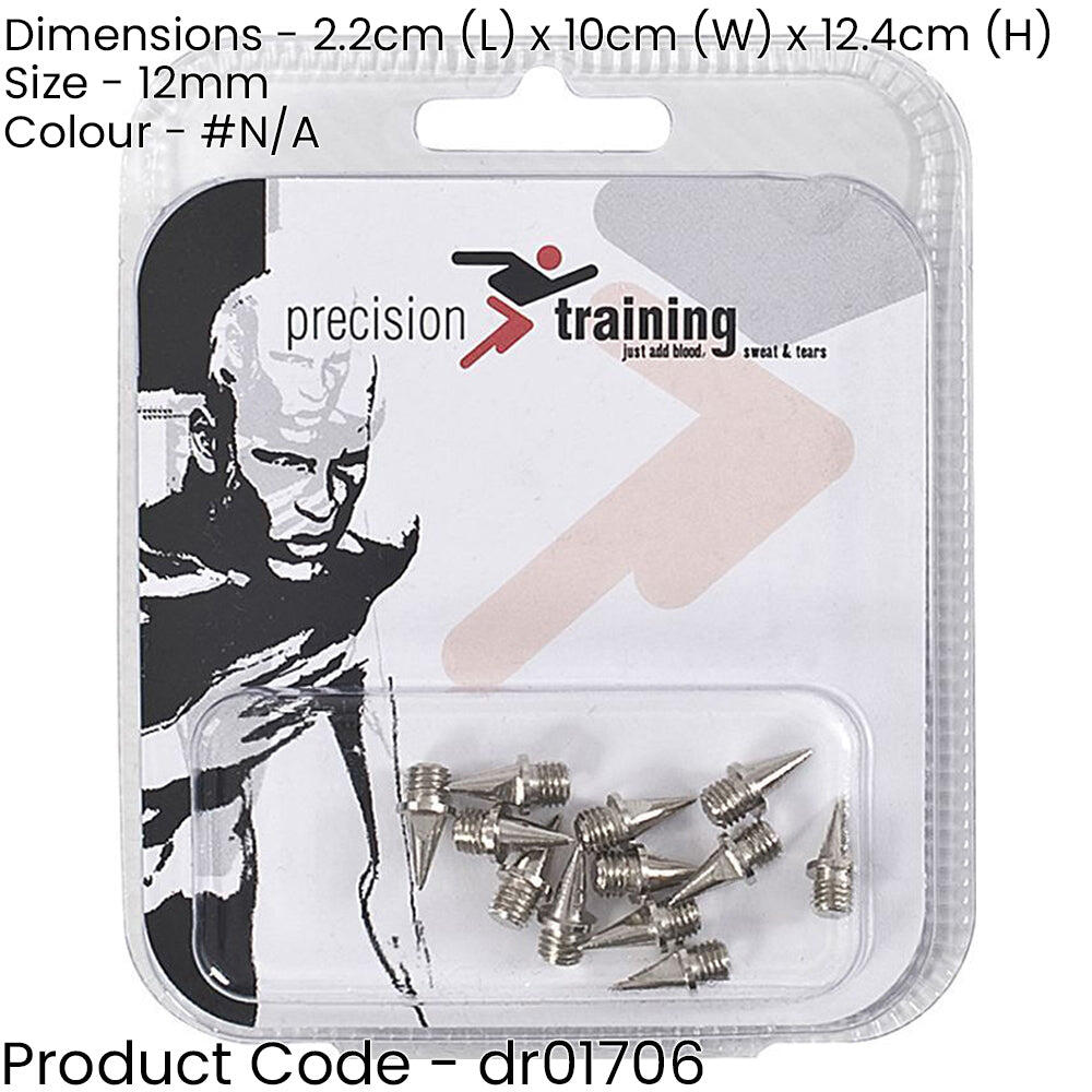 12 PACK - 12mm Pyramid Athletic Shoe Spikes - Rubber Track Running Boot ...
