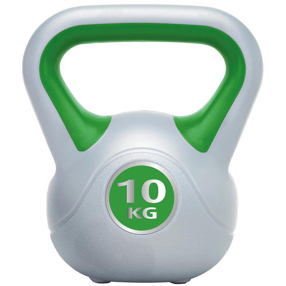10KG Vinyl Gripped Kettlebell - Podwer Coated Cast Iron - Kettle Bell ...