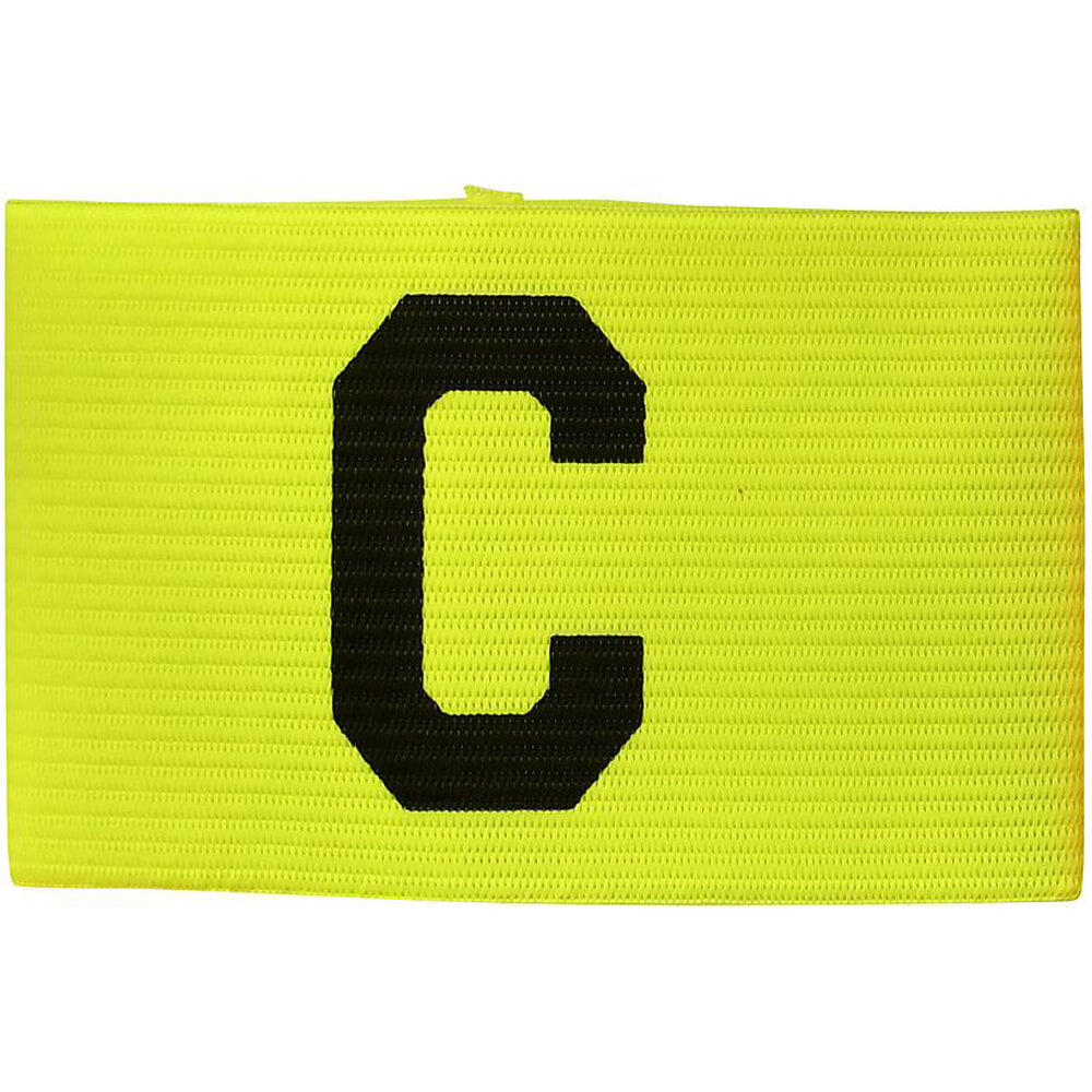 Junior Captains Armband - FLUO YELLOW - Football Rugby Sports Arm Bands ...