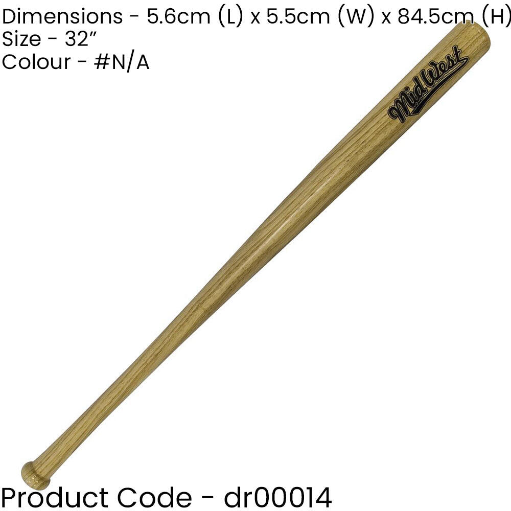32 Inch Wood Slugger Baseball Bat - Premium Comfort Batting Stick ...