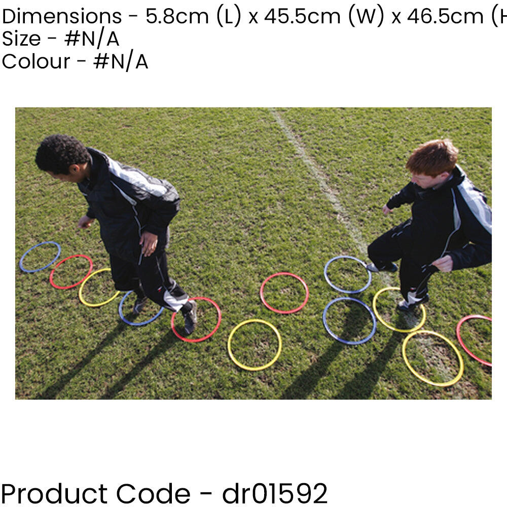 12 PACK Agility Hoop Rings - Football Rugby Speed & Footwork Training ...