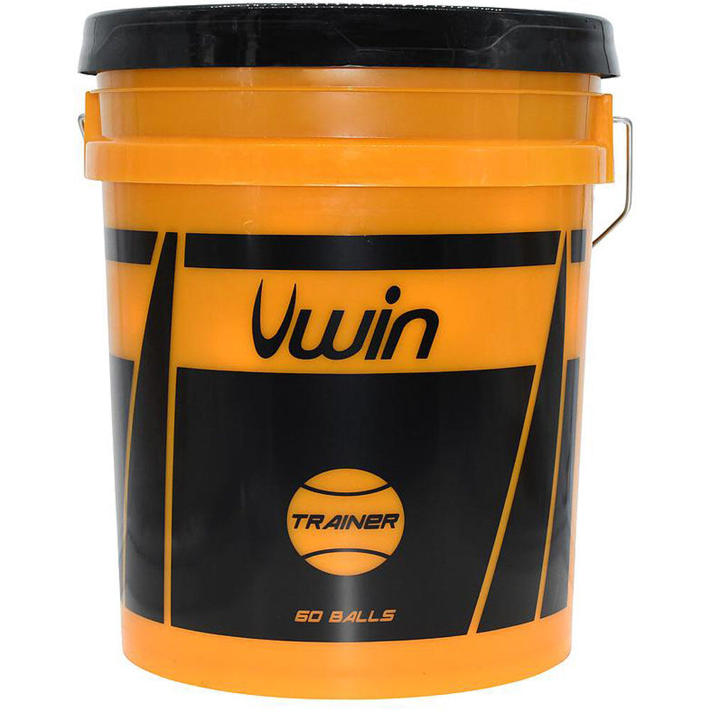 Team Pack Tennis Ball Bucket - 60x Trainer Balls - Needlefelt Cloth ...