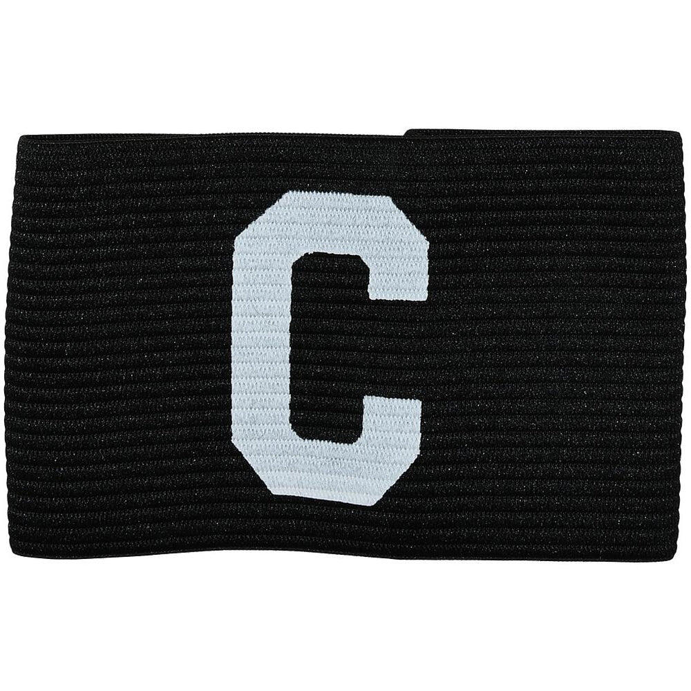Adult Captains Armband - BLACK - Football Rugby Sports Arm Bands Big C ...