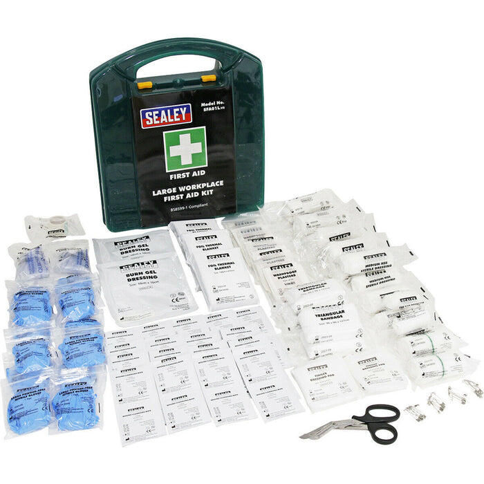 Large First Aid Kit - Durable Composite Case - Medical Emergency ...
