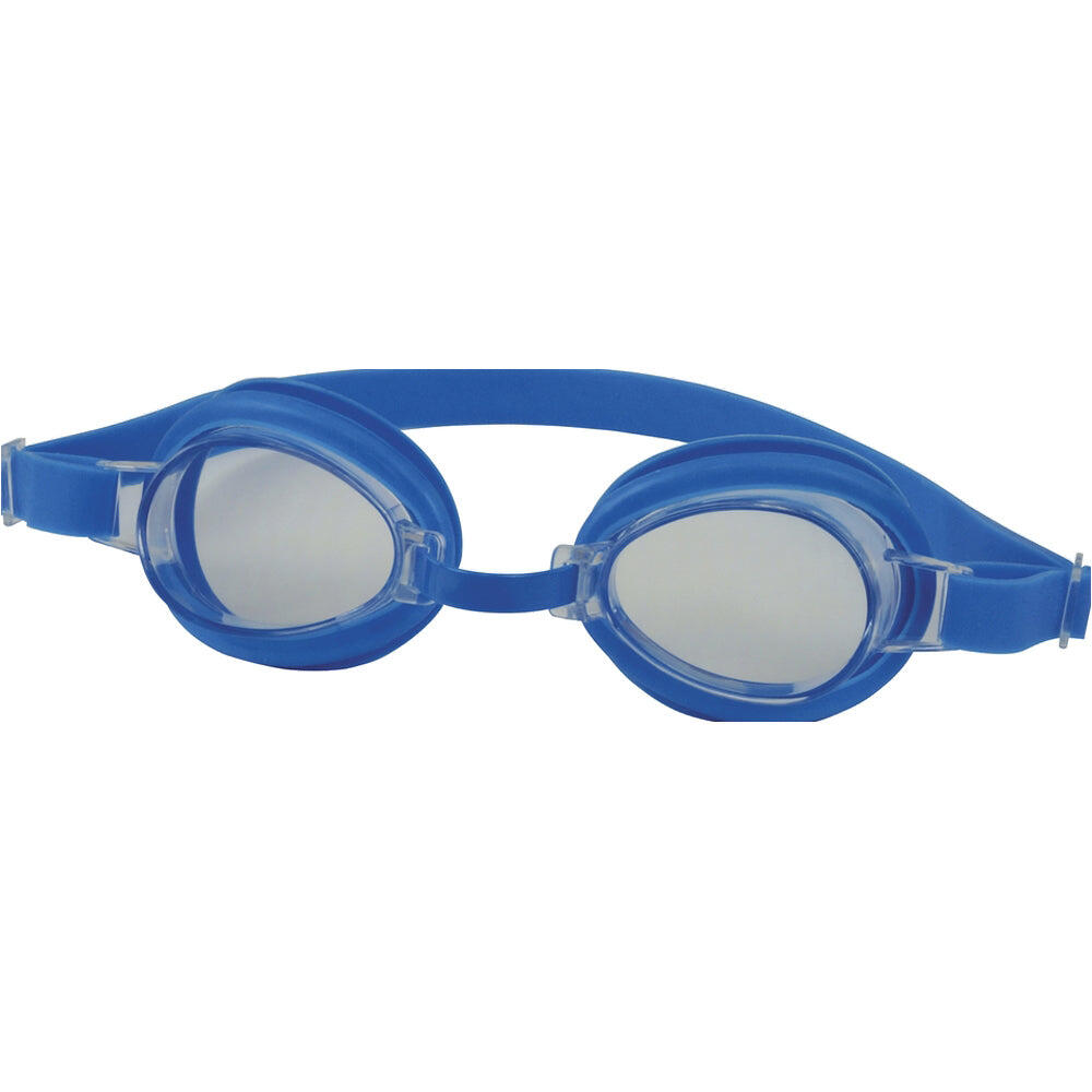 Junior Blue Swimming Goggles - Adjustable Strap & Nose Bridge Pool ...