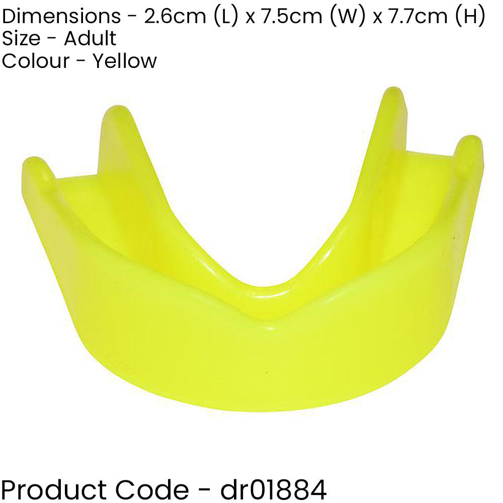 Essential Boil & Bite Mouthguard - ADULT YELLOW - Latex Free Teeth ...