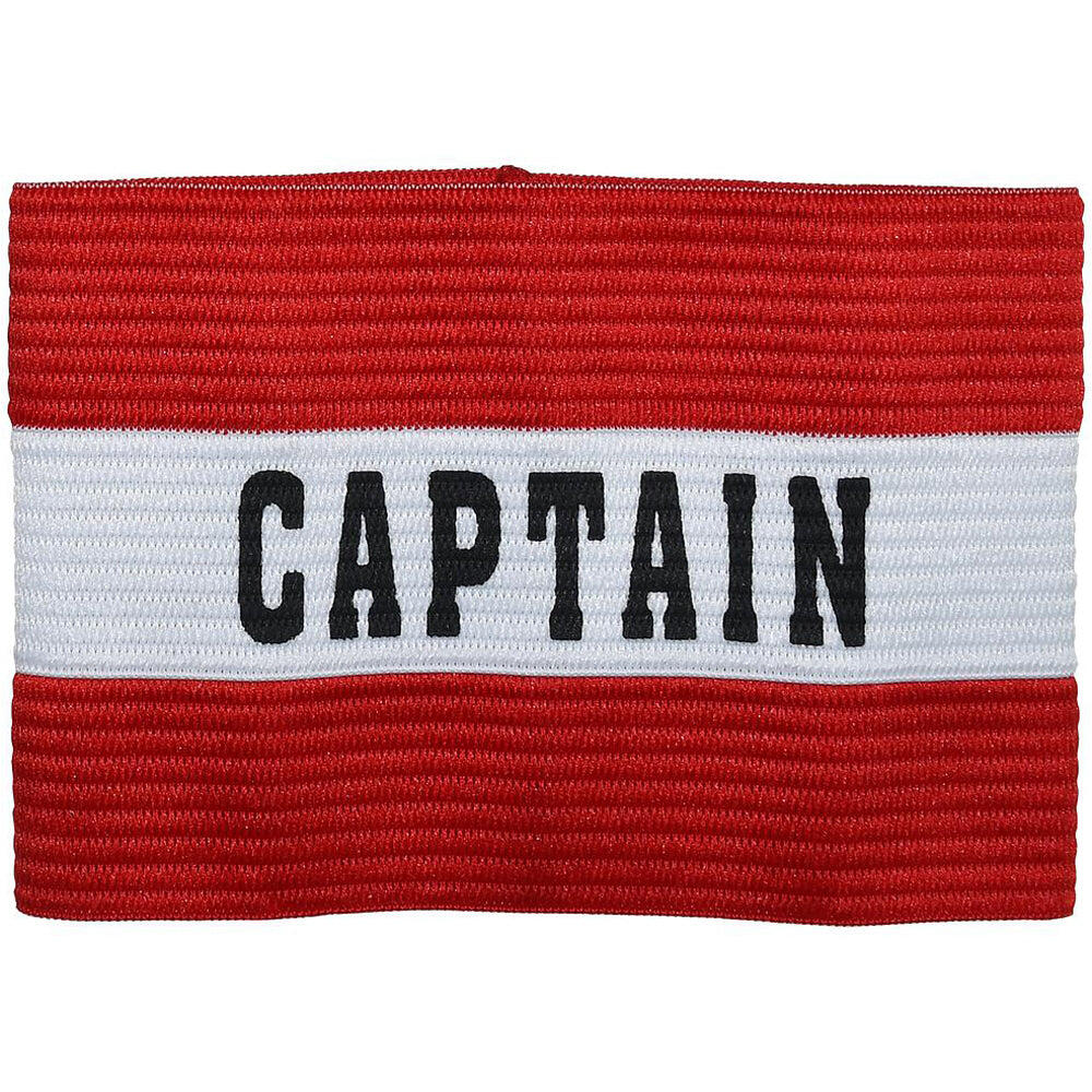 Junior Captains Armband - RED - Football Rugby Sports Arm Bands - White ...