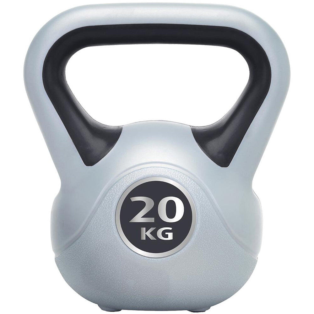 20KG Vinyl Gripped Kettlebell - Podwer Coated Cast Iron - Kettle Bell ...