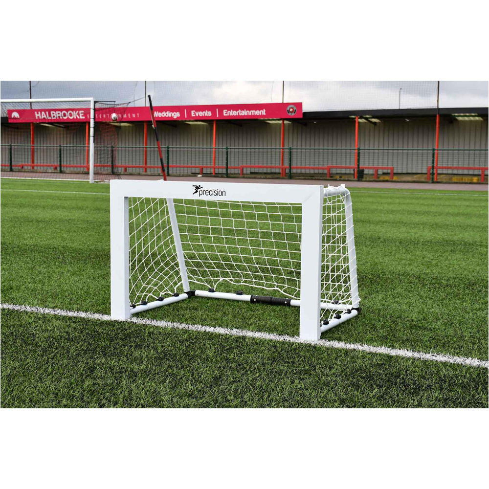 3 x 2.5ft Mini Folding Aluminium Target Goal Posts & Net Set - Football Accuracy | Decathlon