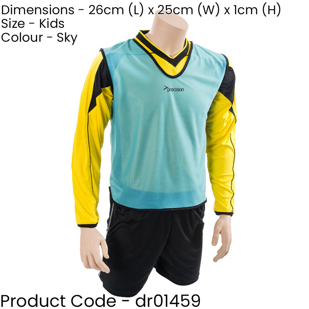 4-9 Years Kids Lightweight Sports Training Bib - SKY BLUE Plain ...