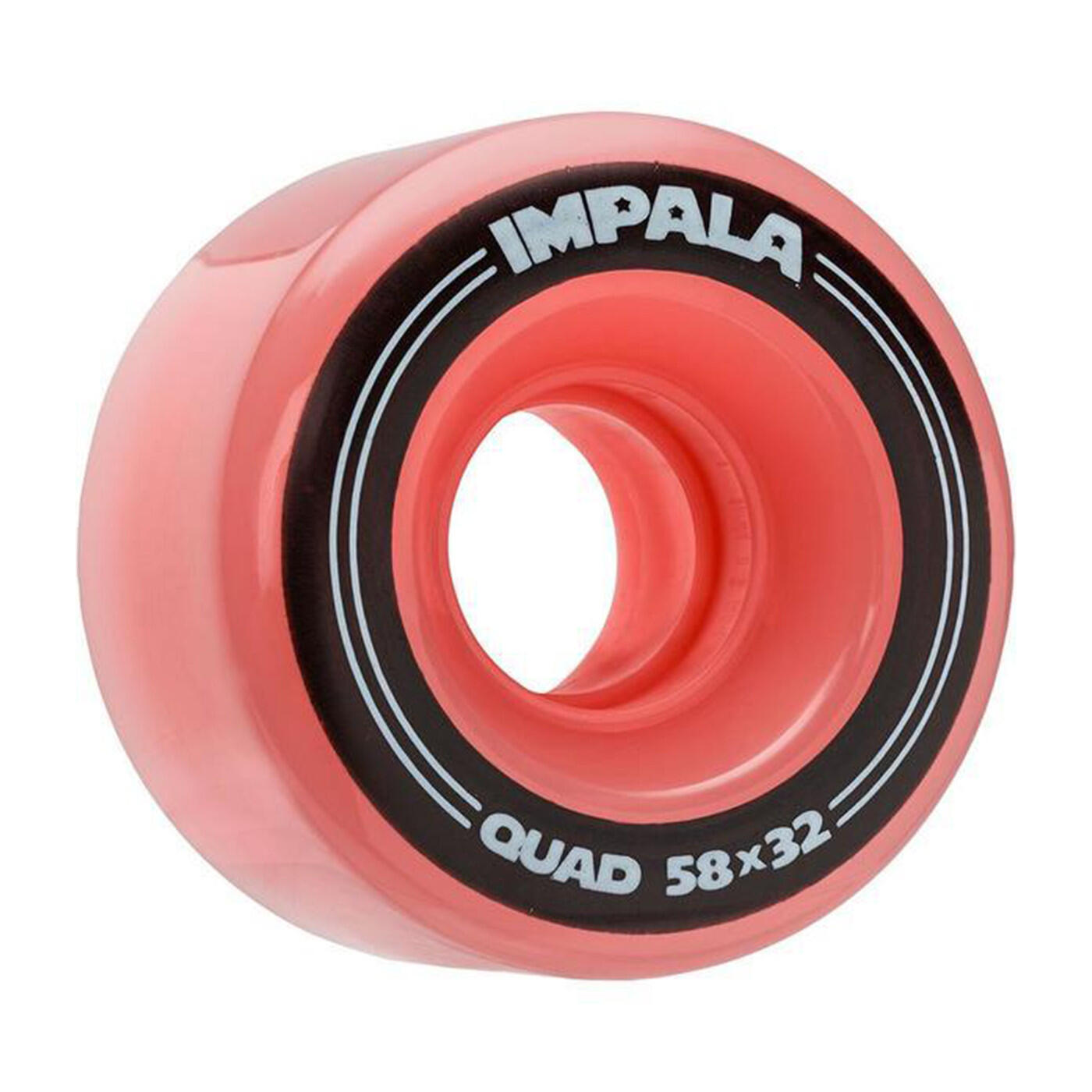 Impala Quad Wheel 4pk - PINK. | Decathlon