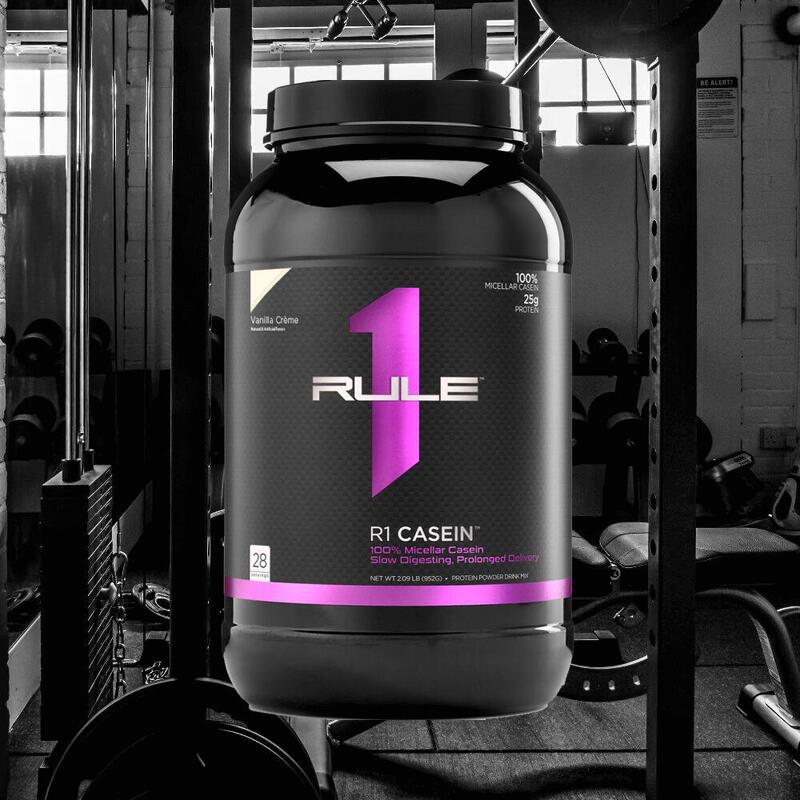 Rule1 R1 Casein Protein (4lbs) Chocolate Fudge - Protéines - Caséine ...