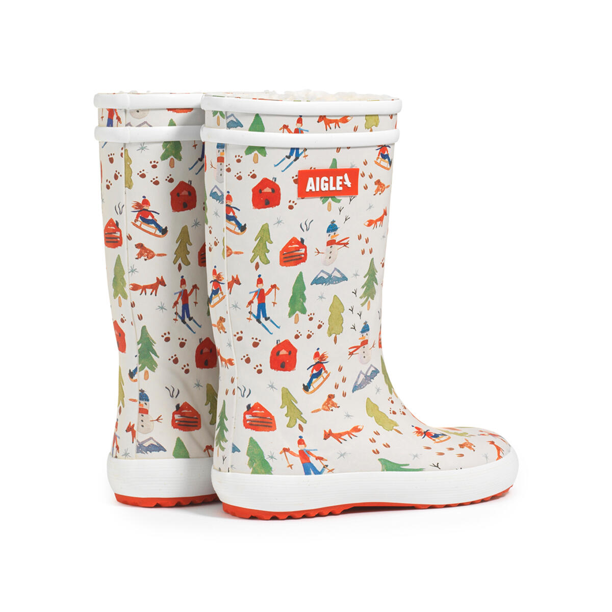 Botte de pluie fourrée Imprimée Ski LOLLY POP FUR Unisexe Enfant ...