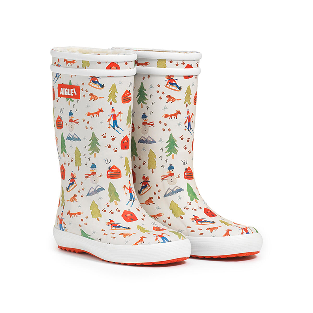 Botte de pluie fourrée Imprimée Ski LOLLY POP FUR Unisexe Enfant ...