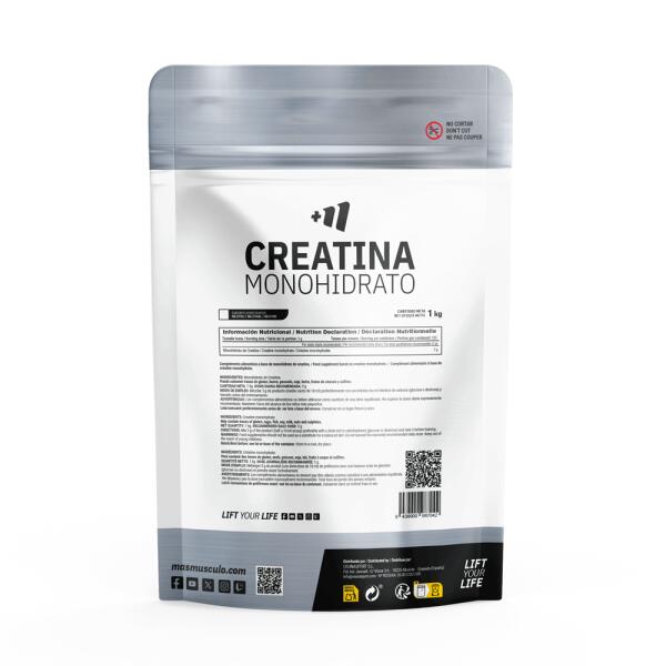 Monohydrate de Créatine 200 Mesh - 1kg Neutre de Masmusculo Supplements ...