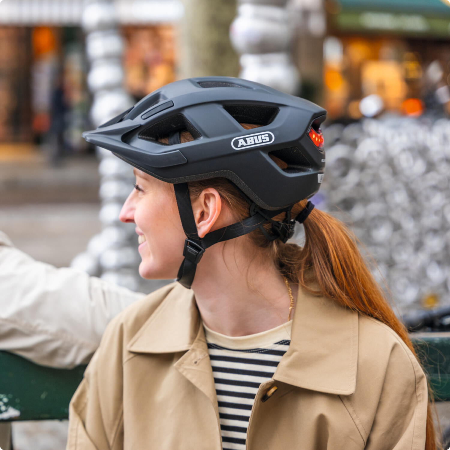 ABUS Aduro 3.0 LED Bicycle Helmet in Gray, Size L (58-62 cm) ABUS ...