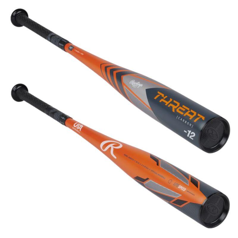 Rawlings RUS4T12 Threat 100% Composite USA Baseball Bat Youth (-12 ...