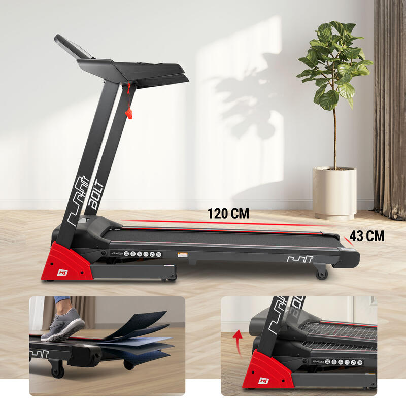 HOP-SPORT - Banda de alergare electrică Hop-Sport Bolt | Decathlon