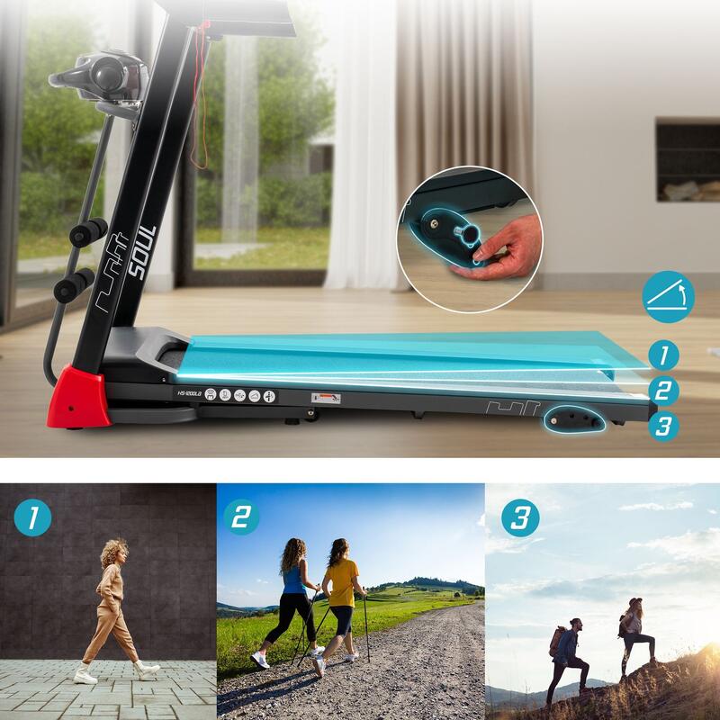 HOP-SPORT - Banda de alergare electrică Hop-Sport Soul | Decathlon