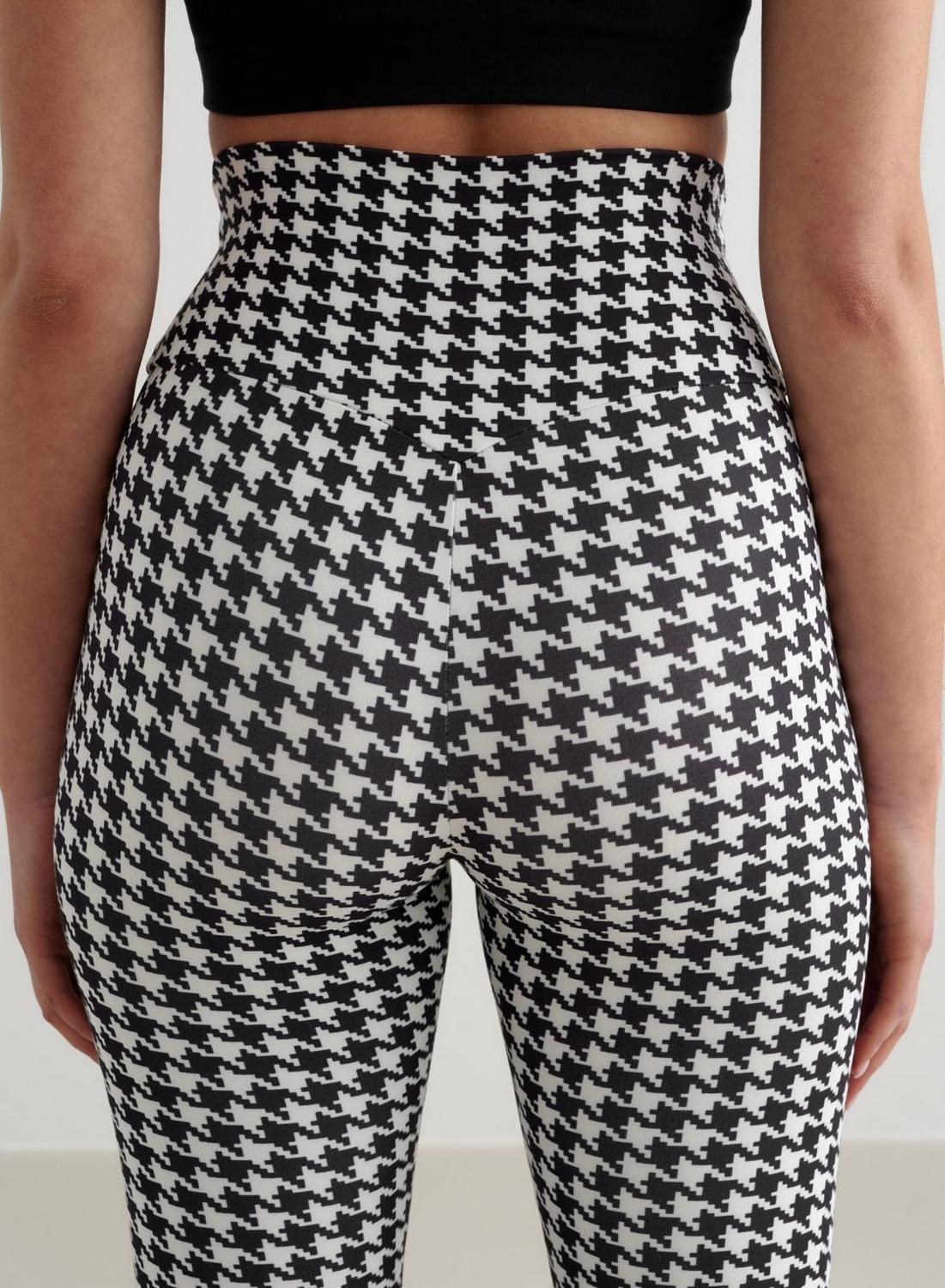 Damen Yoga Leggings Feuchtigkeitsableitend Kniebeugensicher Gemustert ...