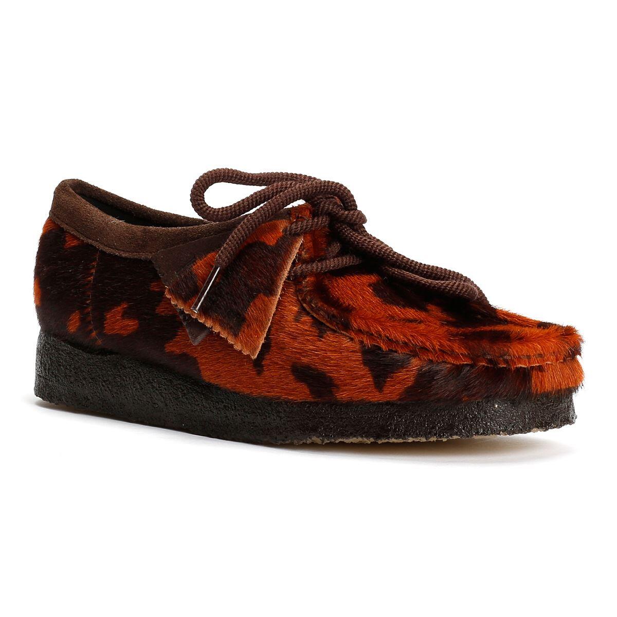 Clarks Originals Wallabee Women's Brown Cow Print Shoes CLARKS | Decathlon