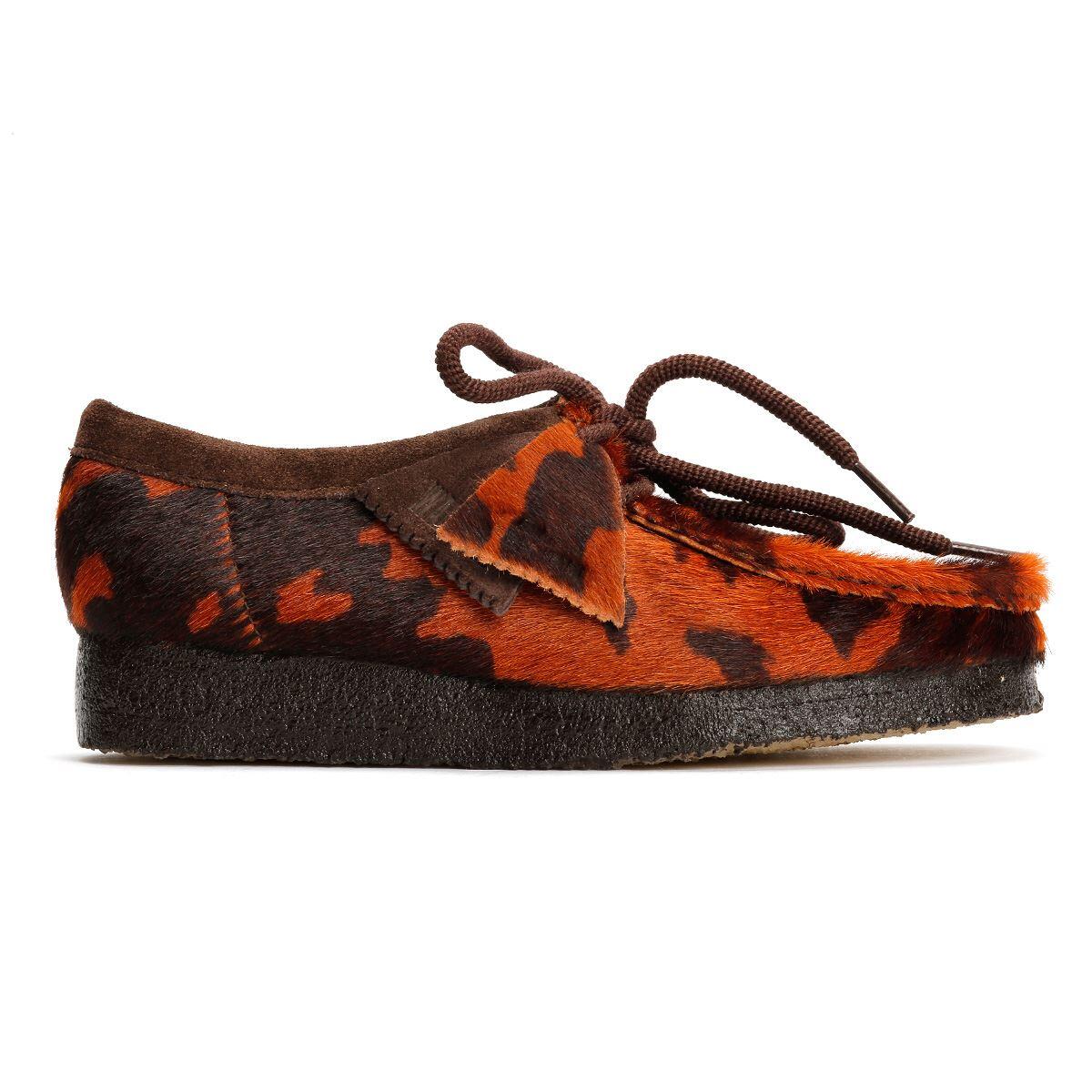 Clarks Originals Wallabee Women's Brown Cow Print Shoes CLARKS | Decathlon
