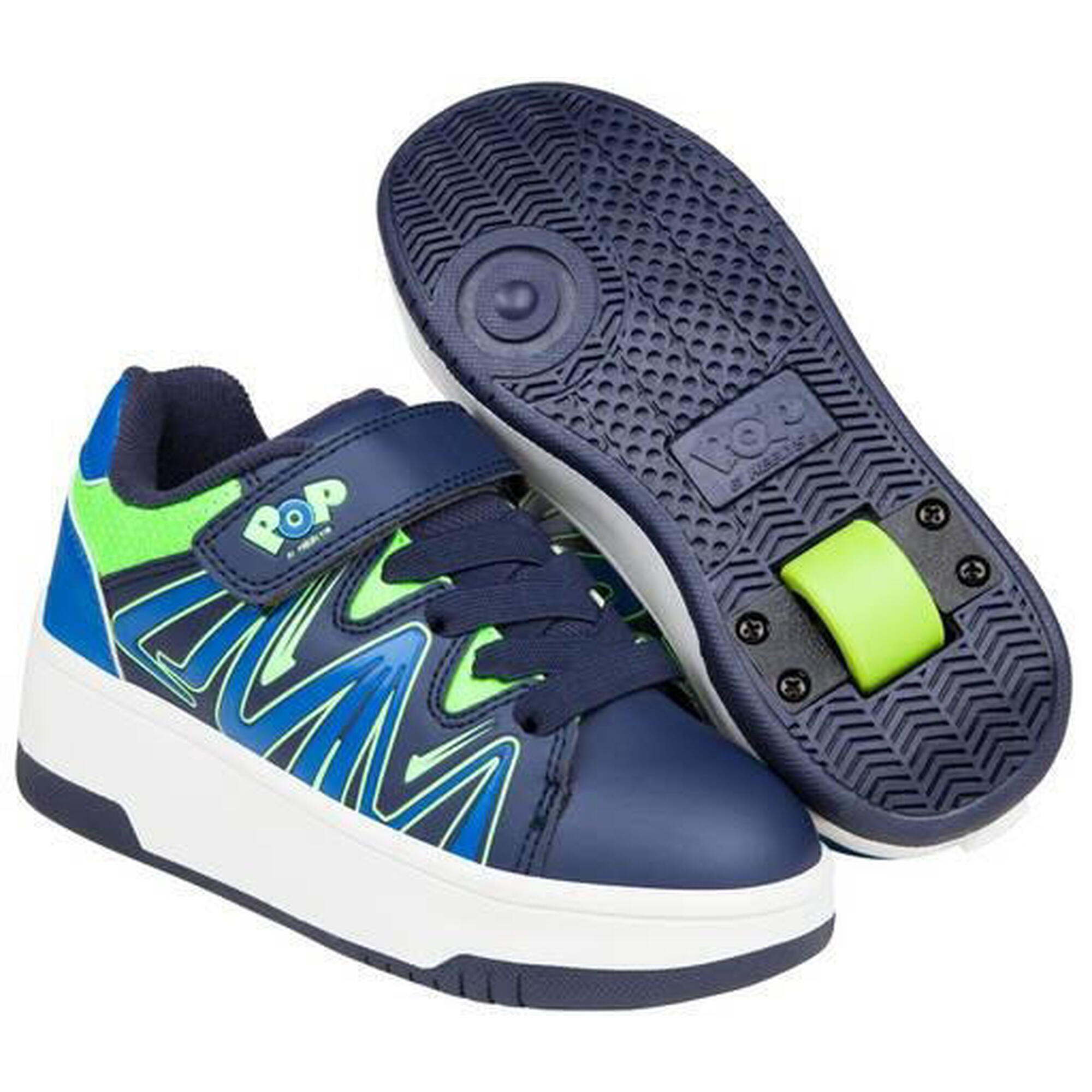 Heelys Pop Shoes dětské boty Navy-Royal-Lime vel. 32. HEELYS - Decathlon