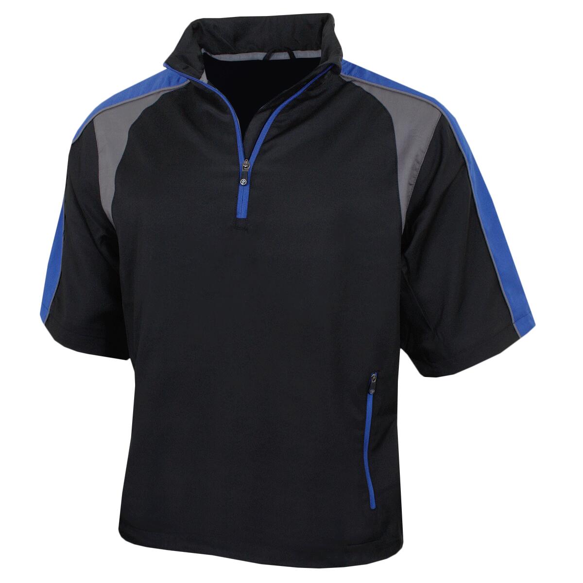 Proquip Golf Mens Zephyr Wind Shirt - Black/Surf/Pewter - S | Decathlon