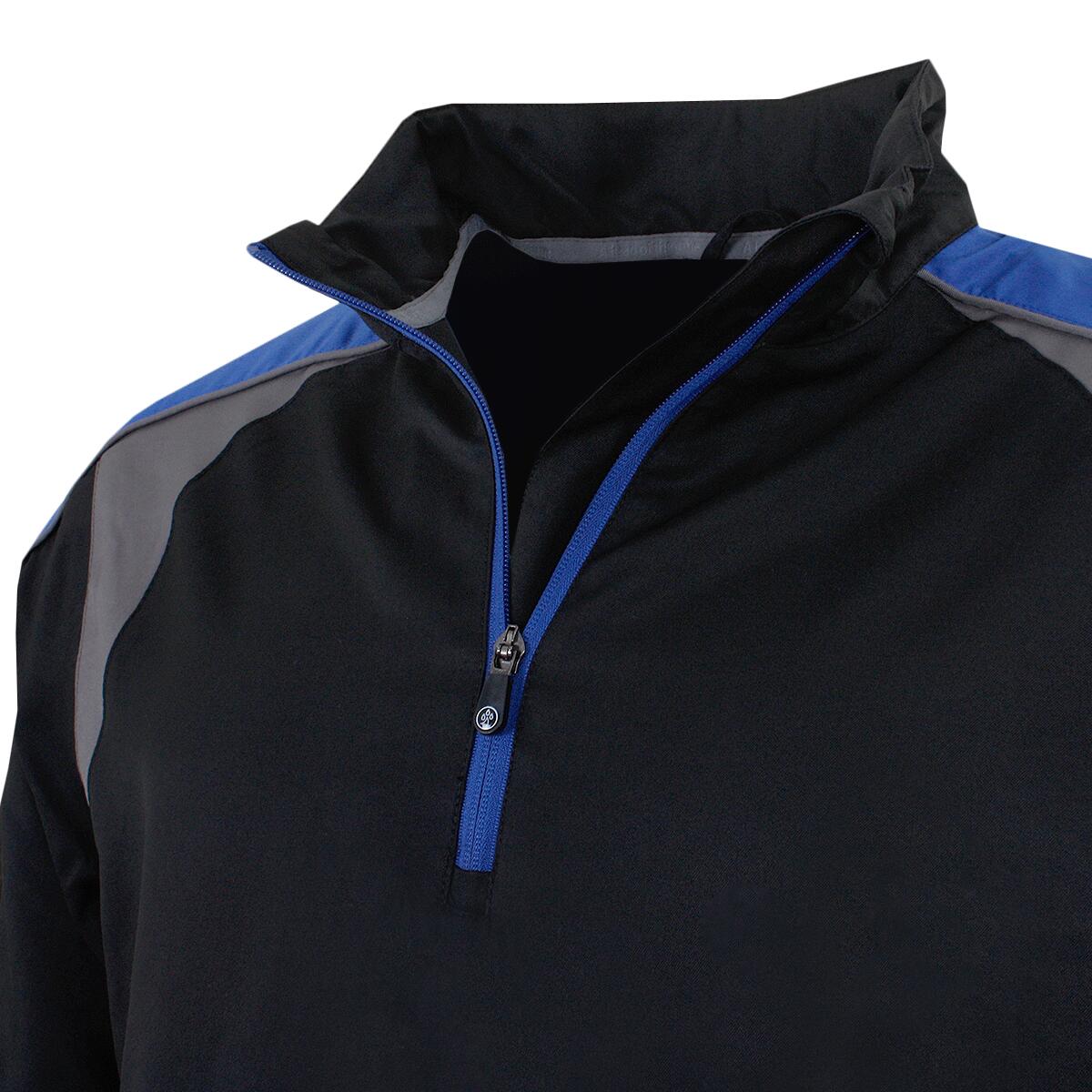 Proquip Golf Mens Zephyr Wind Shirt - Black/Surf/Pewter - S | Decathlon