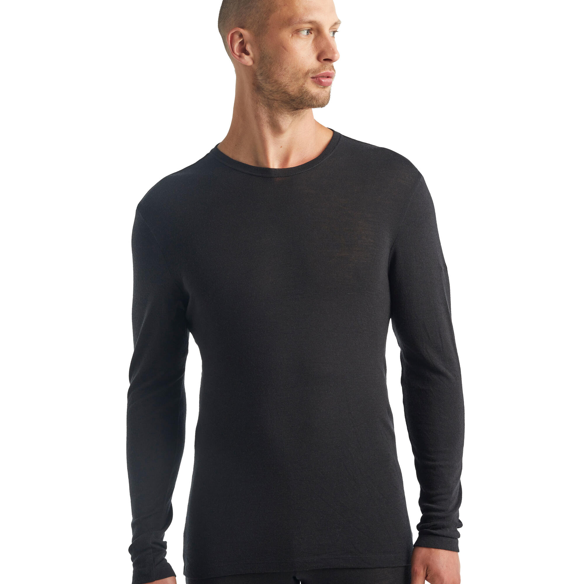 Men's Icebreaker Everyday 175 Merino Wool Long Sleeve Crew Base Layer ...
