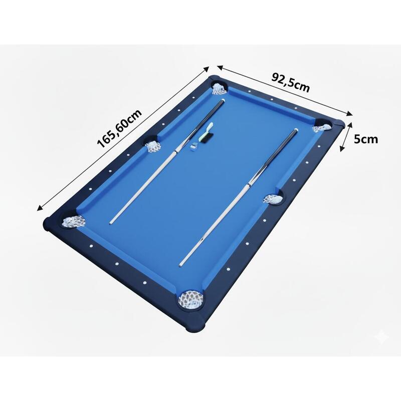 Billard 192,5 x 109,5 cm -à poser sur Table en 3 panneaux - facile à ...