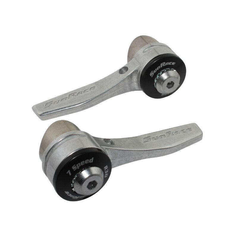 Pair of road bike shifters for plot frame Sunrace Braser 3x7V | Decathlon