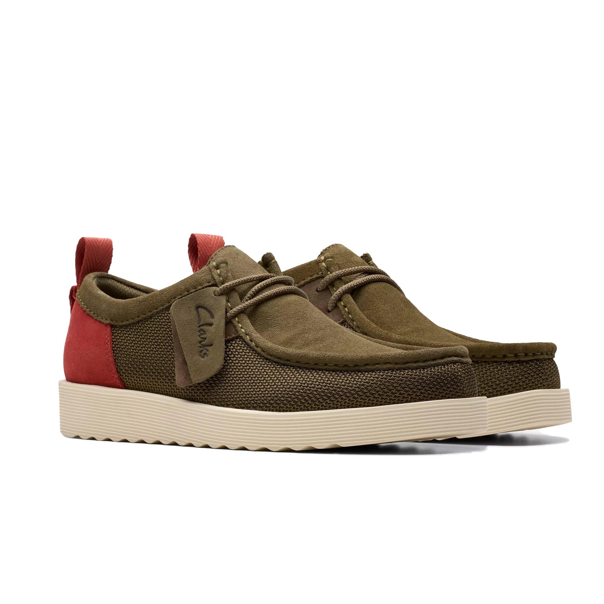 Wallabee FTR 2 Lo Shoes Olive Combination CLARKS | Decathlon