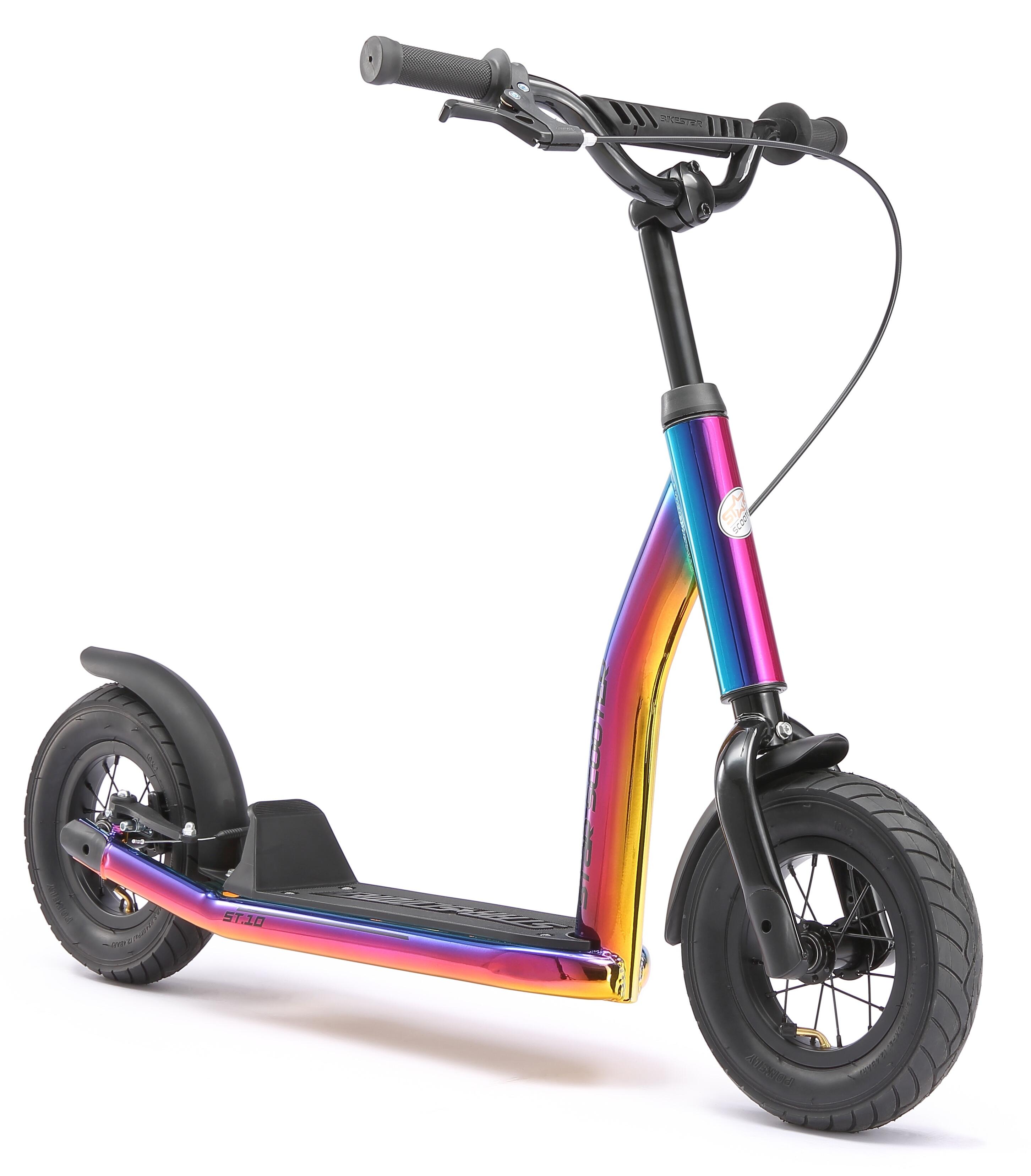 Step met grote wielen 10", voor kinderen van jaar, met luchtbanden ...