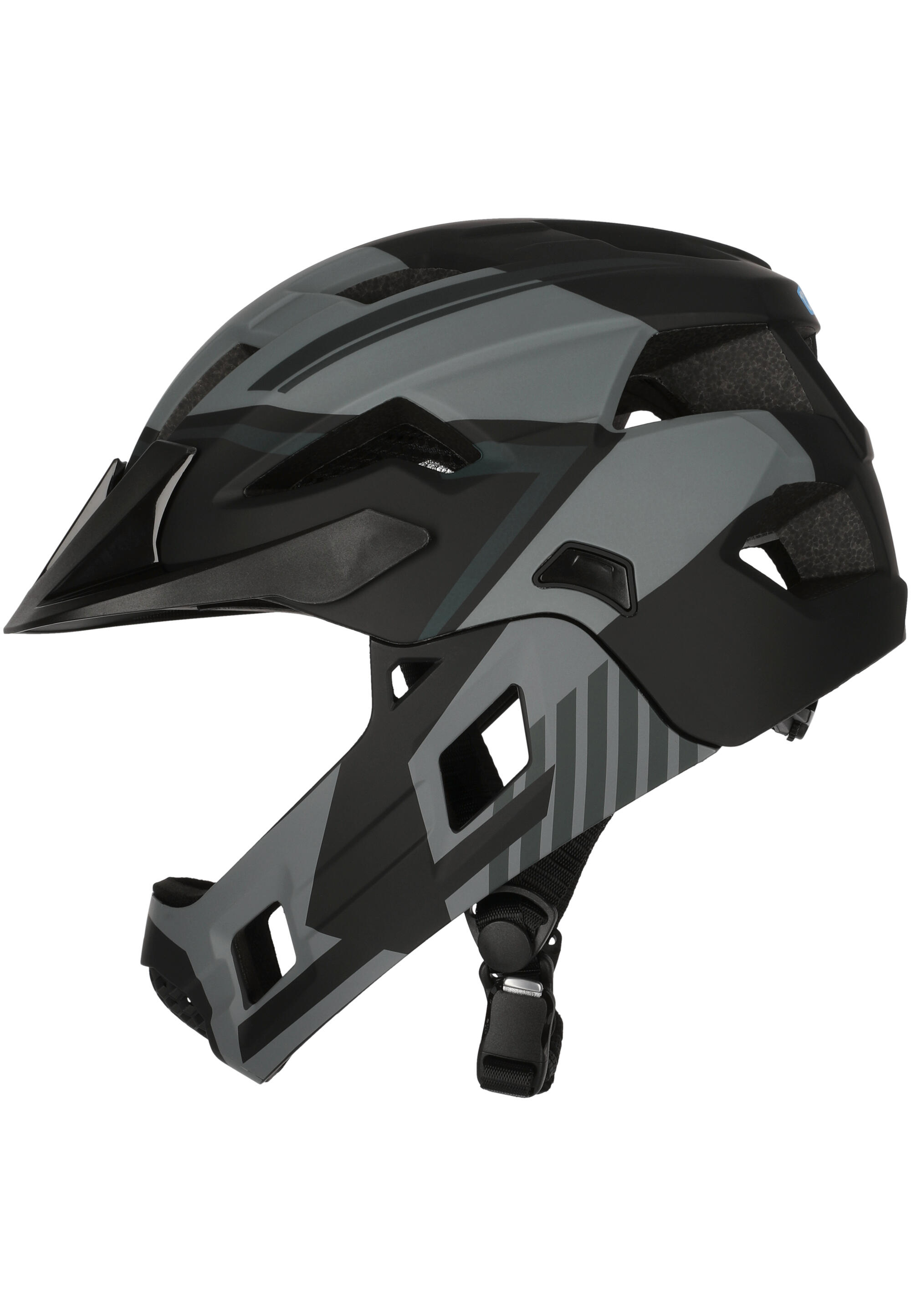 Fullface bike helmet for kids 6-12 | Grey | Crazy Safety | EN1078 ...