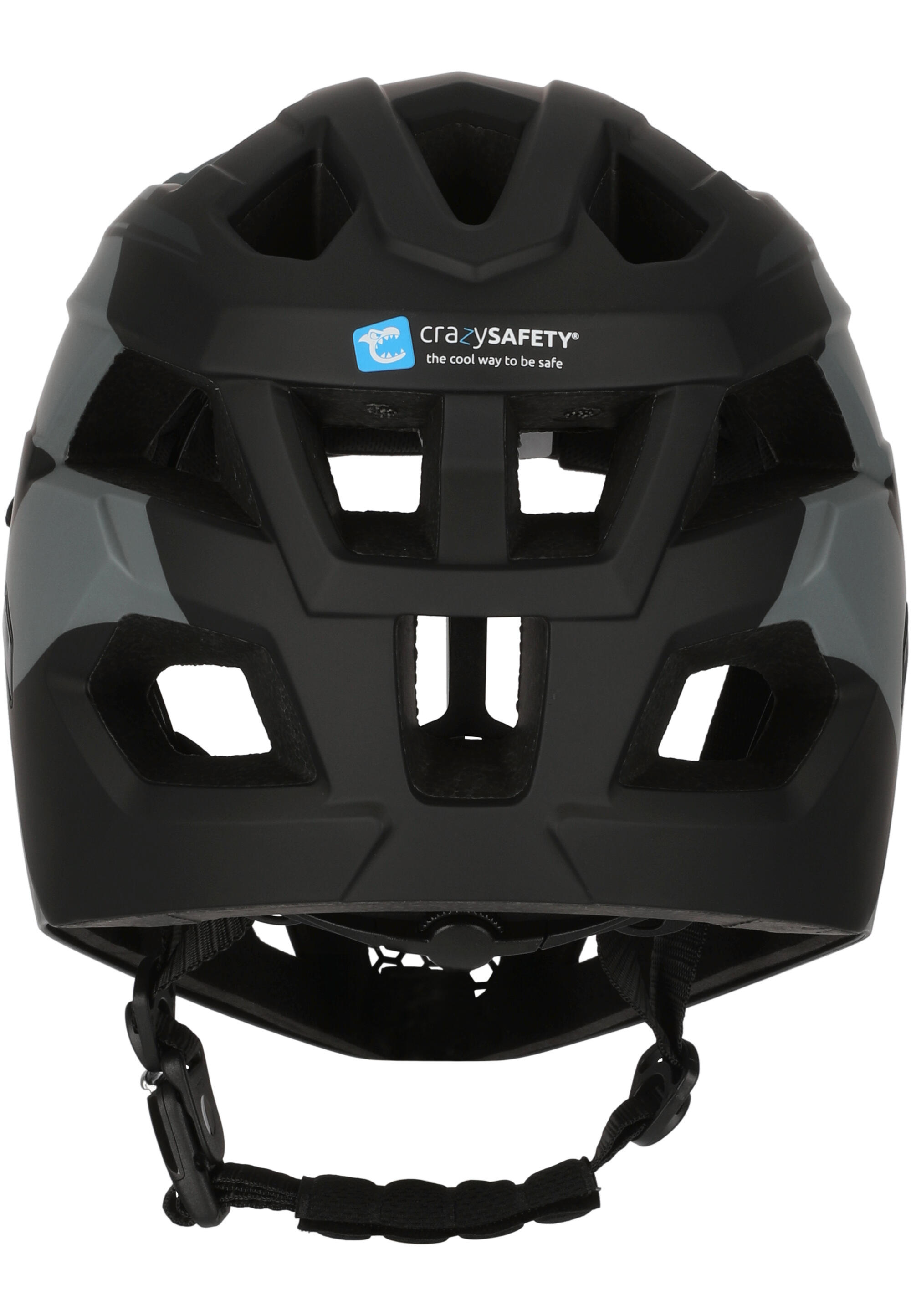 Fullface bike helmet for kids 6-12 | Grey | Crazy Safety | EN1078 ...