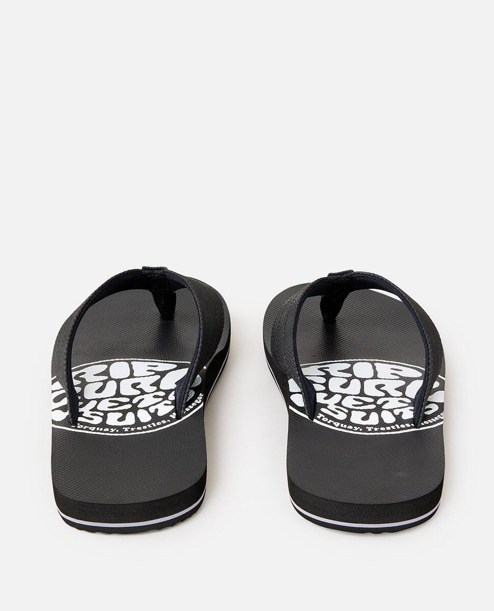 Heren Ripper Bloom Slippers Wit/Zwart RIPCURL | Decathlon