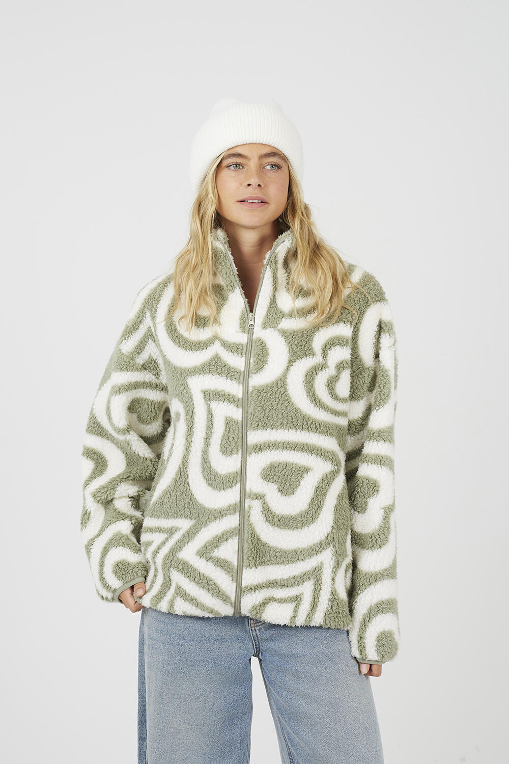 Mycology Sherpa Fleece Jacketnull