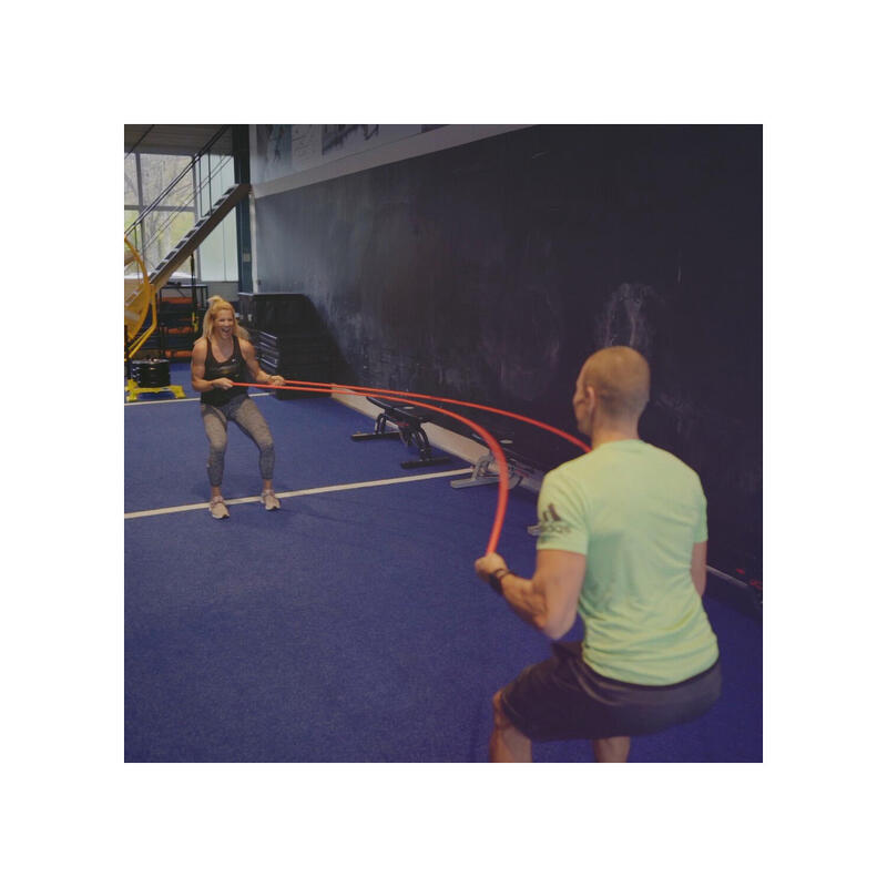 Corde Battle Rope Duo (rouge) Unisexe INERTIA WAVE - Decathlon