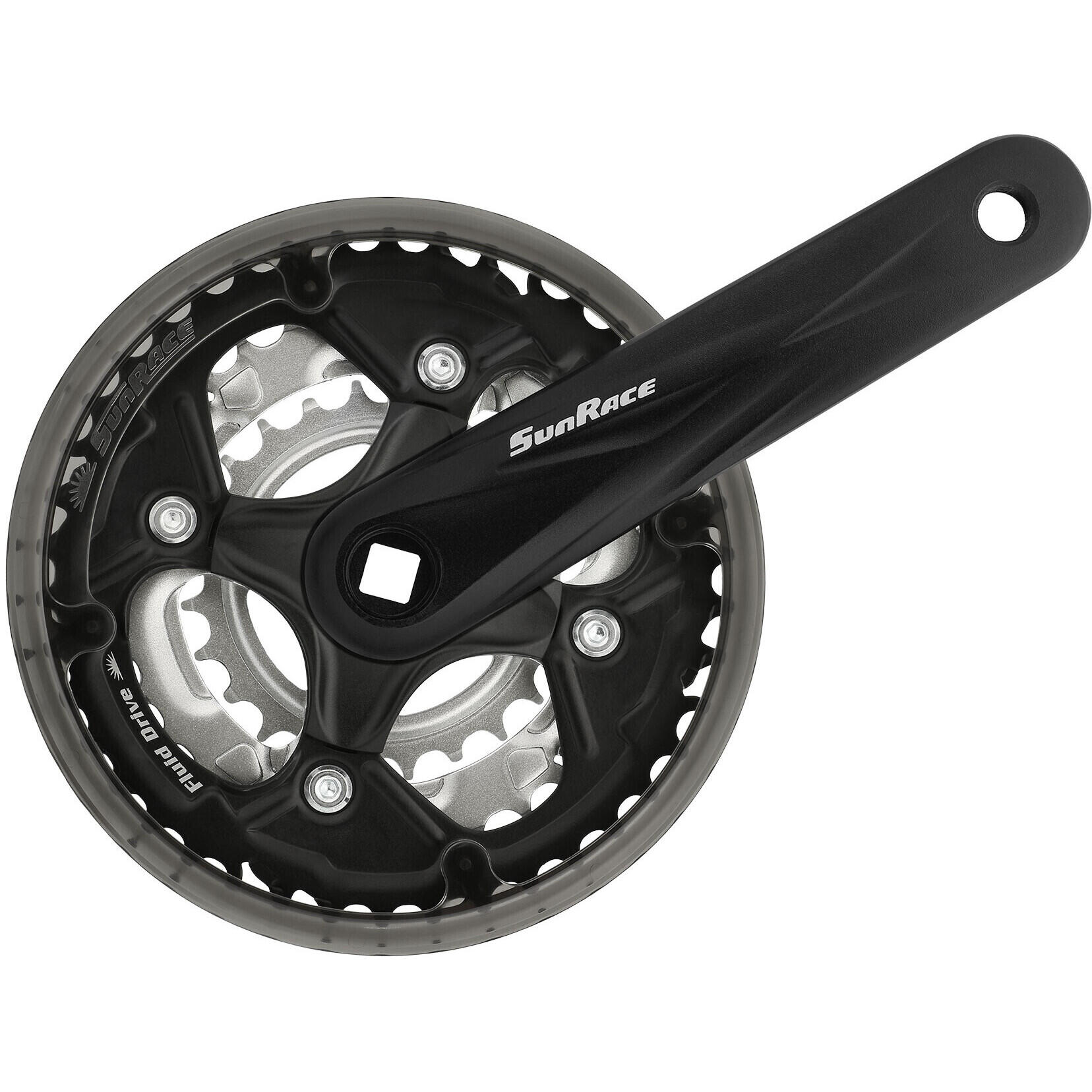 Triple Front MTB Crankset SunRace chain set M500 42 34 24T 9 speed ...