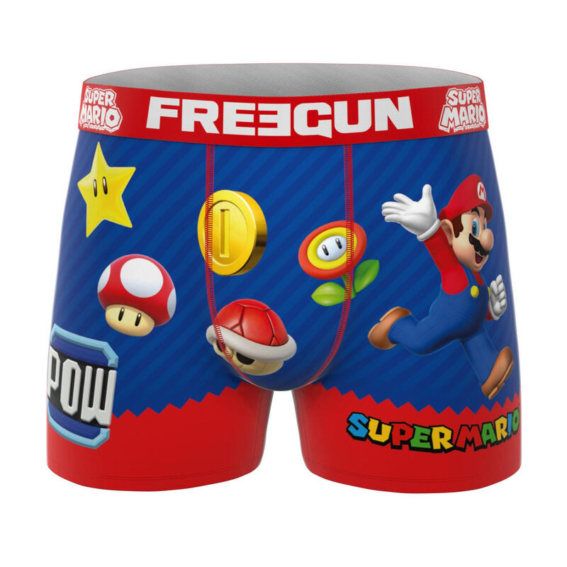 Lot de 3 boxers enfant Super Mario Bros FREEGUN | Decathlon