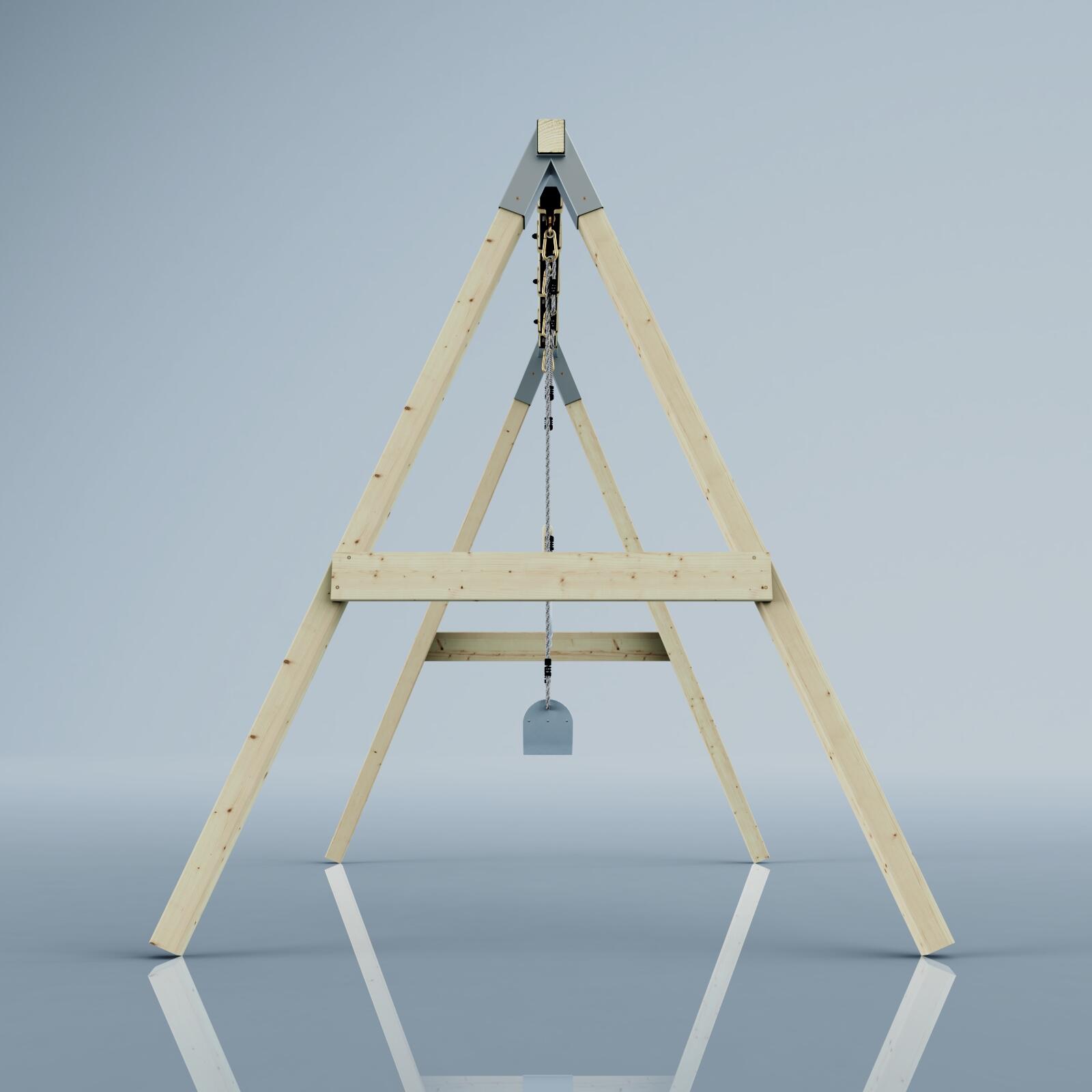 Schaukel Tukan in Eisblau - 182 × 286 × 212 cm | Decathlon